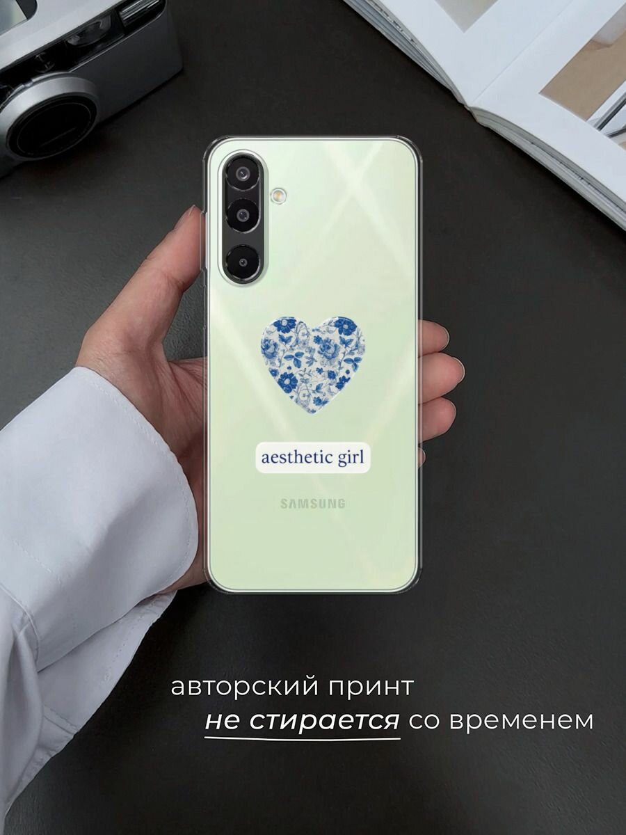 Чехол на Samsung Galaxy M16 / Самсунг Галакси М16 с принтом "Aesthetic girl" — фото 1