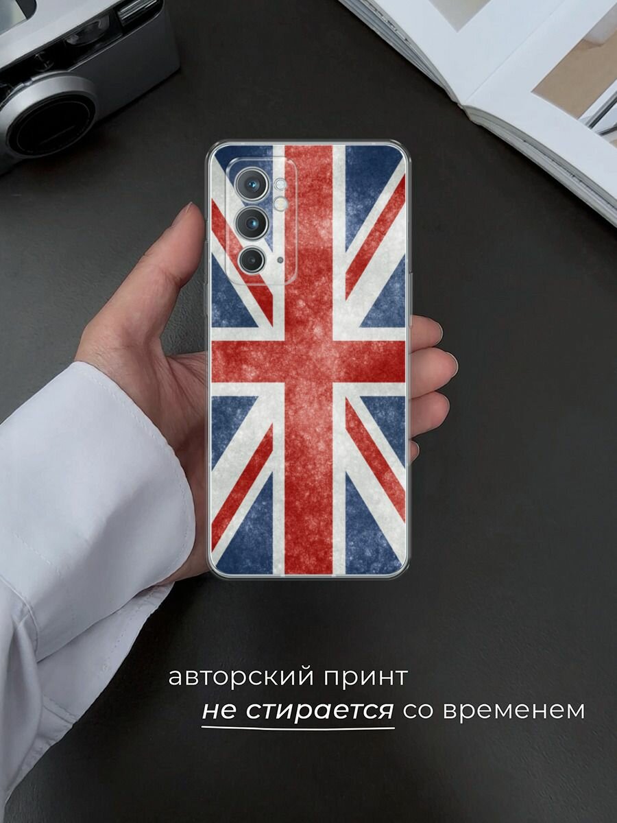 Чехол на OnePlus 9RT / ВанПлас 9RT с принтом "Флаг Великобритании 1" — фото 1