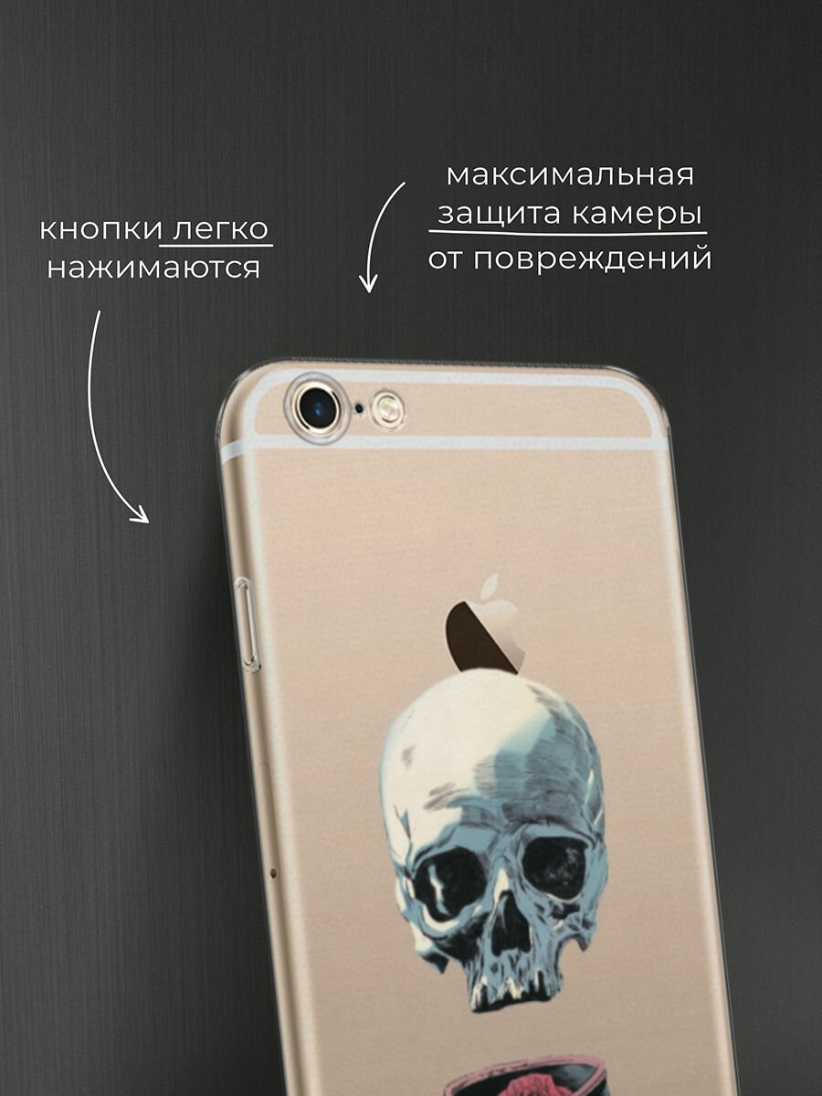 Чехол на Apple iPhone 6 Plus/6S Plus / Айфон 6 Плюс/Айфон 6С Плюс с принтом "Гусар", прозрачный — фото 1