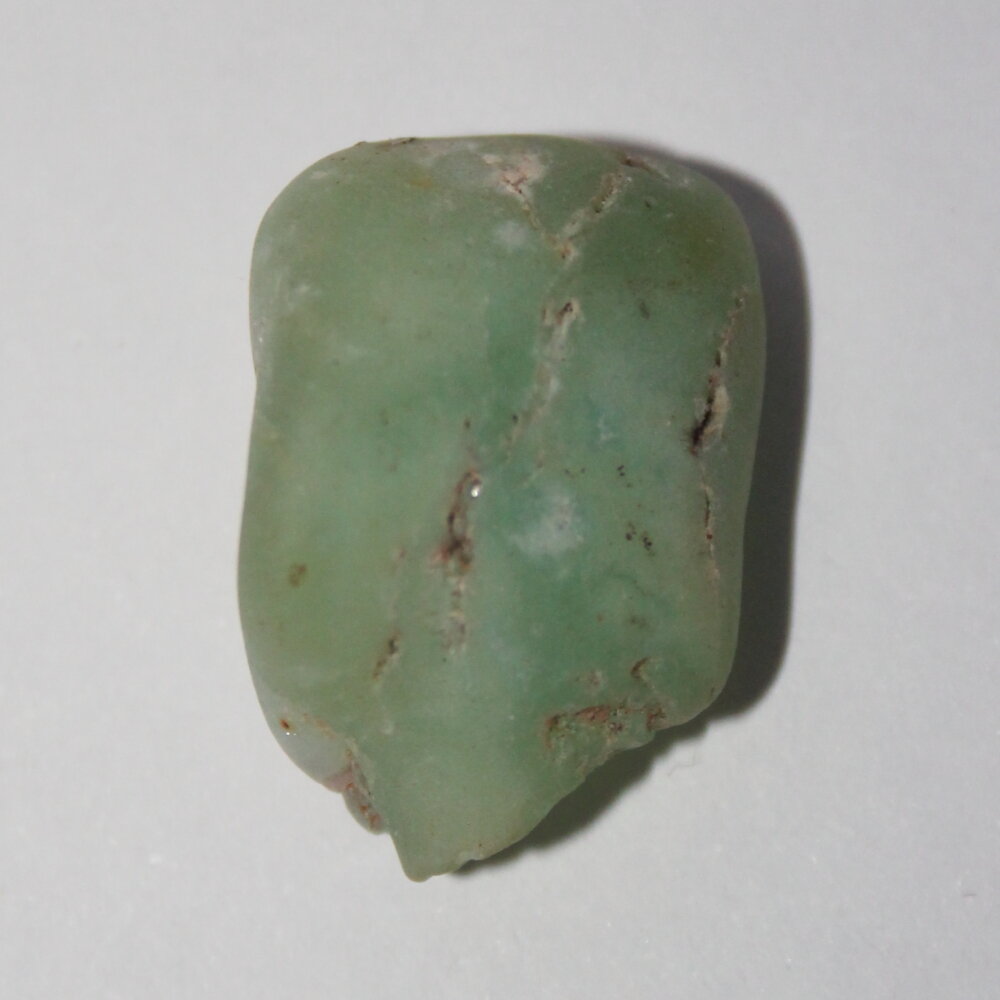 Хризопраз натуральный, коллекционный образец, Казахстан, "True Stones"