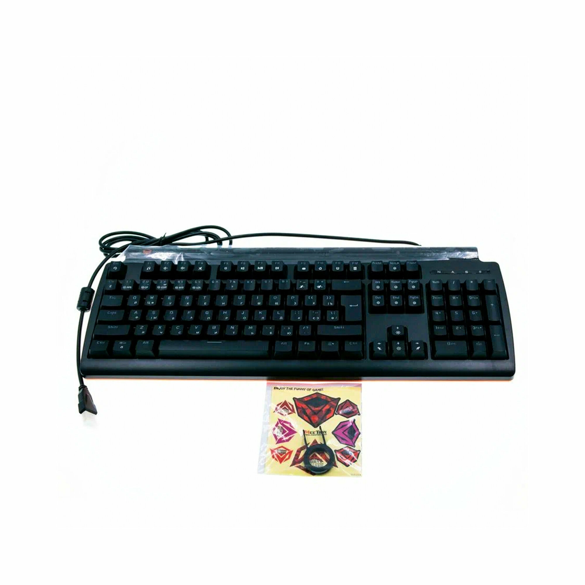 Клавиатура MeeTion MK600RD, проводная, механическая, RGB-подсветка