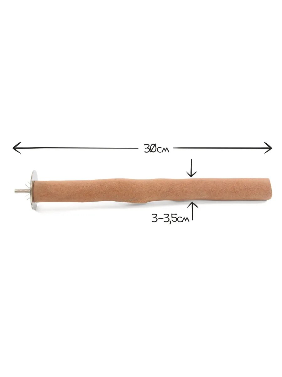 Жердь для птиц деревянная 4х30см