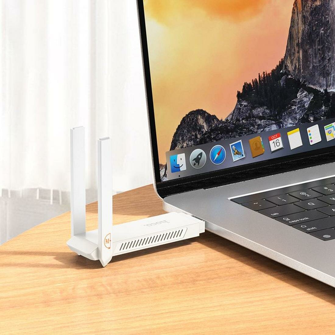 Портативный WiFi Роутер HOCO HI40 4G, универсальный, белый