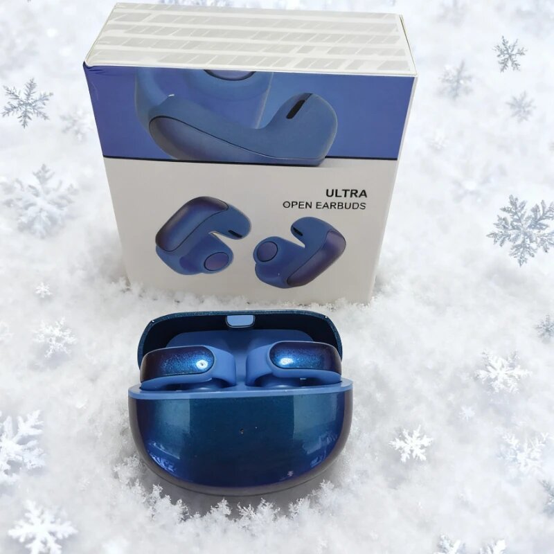 Беспроводные наушники Bluetooth V12 scu-Earbuds: ушные клипы, высокое звучание, дальний диапазон