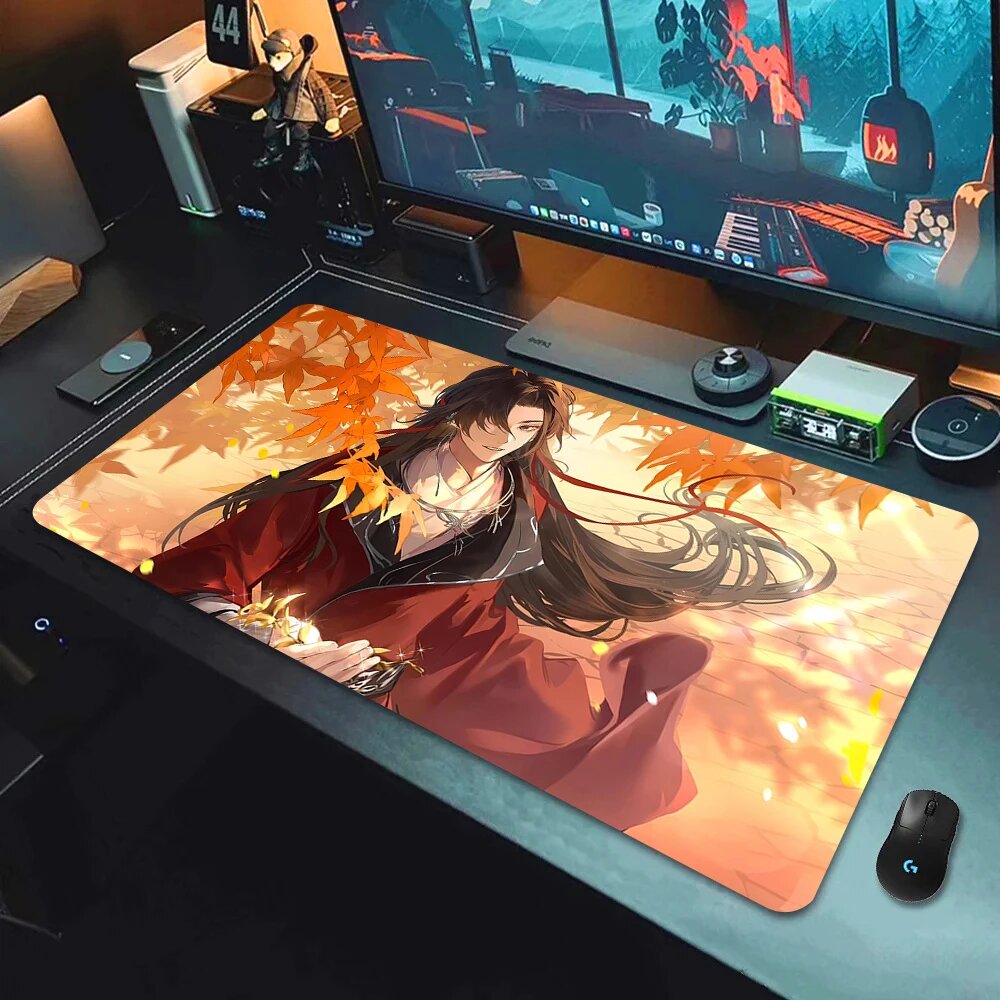 Коврик для мыши с надписью «небесные благословения», коврики для игровых компьютеров и ноутбуков, коврик для компьютерного стола с аниме Tian Guan Ci Fu, Настольный коврик для мыши для любителей игр