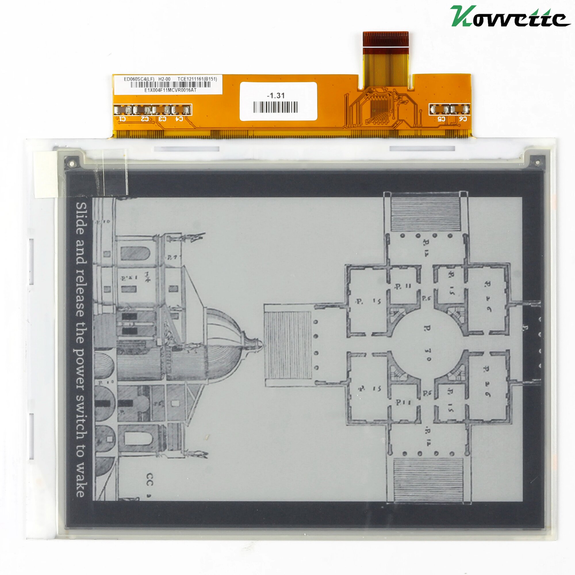 100% Оригинальный ED060SC4 (LF) чернильный экран для электронной книги, ЖК-экран для Sony PRS-505, сменный экран для электронной книги