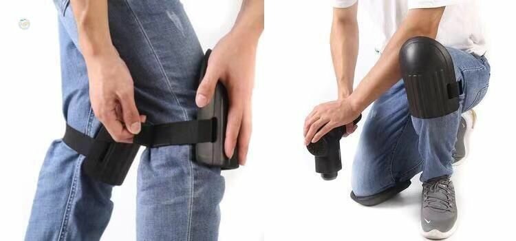 Наколенники строительные черные, защита коленей для ремонта и строительных работ, удобные наколенники для мастера, практичная защита на колени для дома и дачи