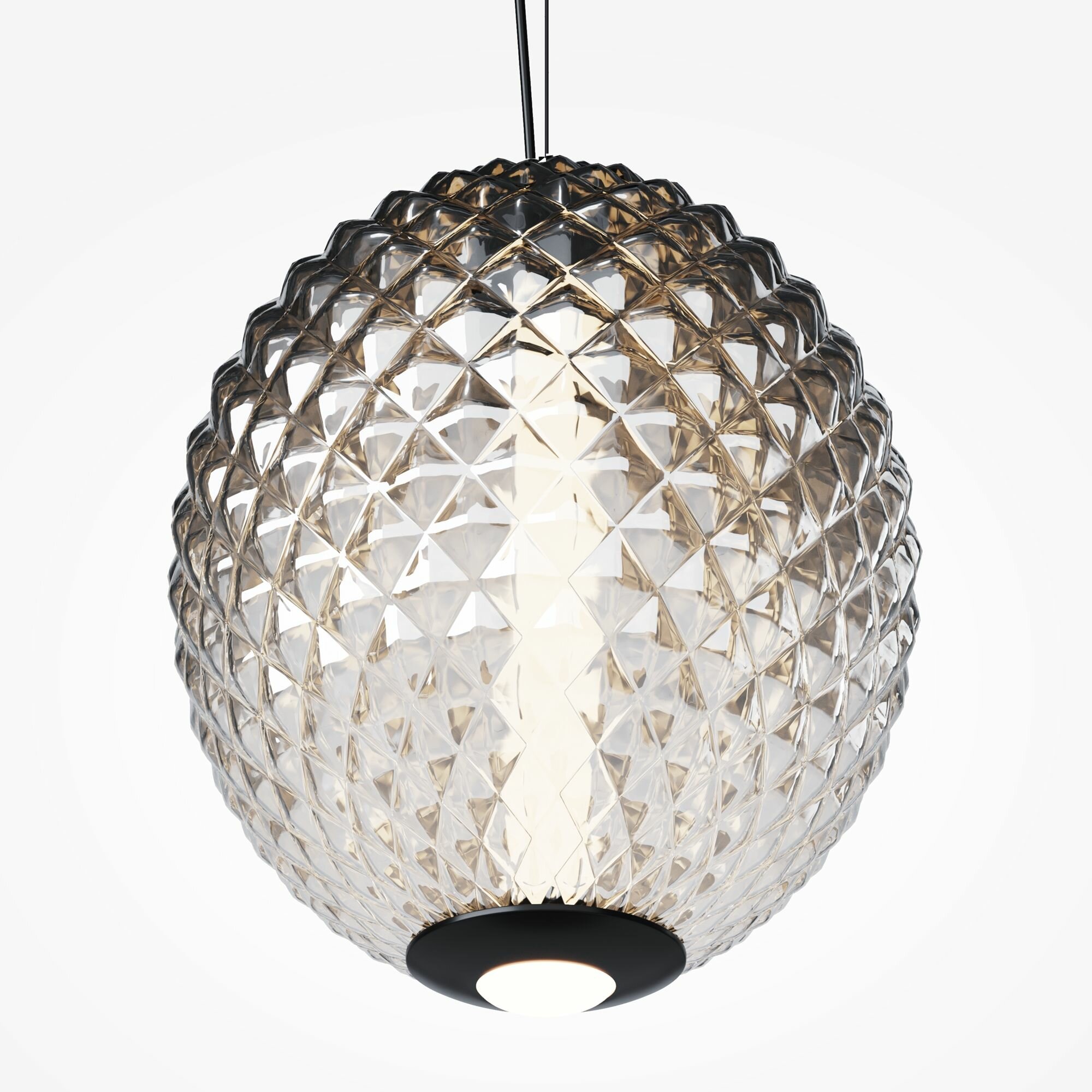 Подвесной светильник Maytoni Bruma D240xH3290 мм LED цвет черный, арт. MOD397PL-L12B3K