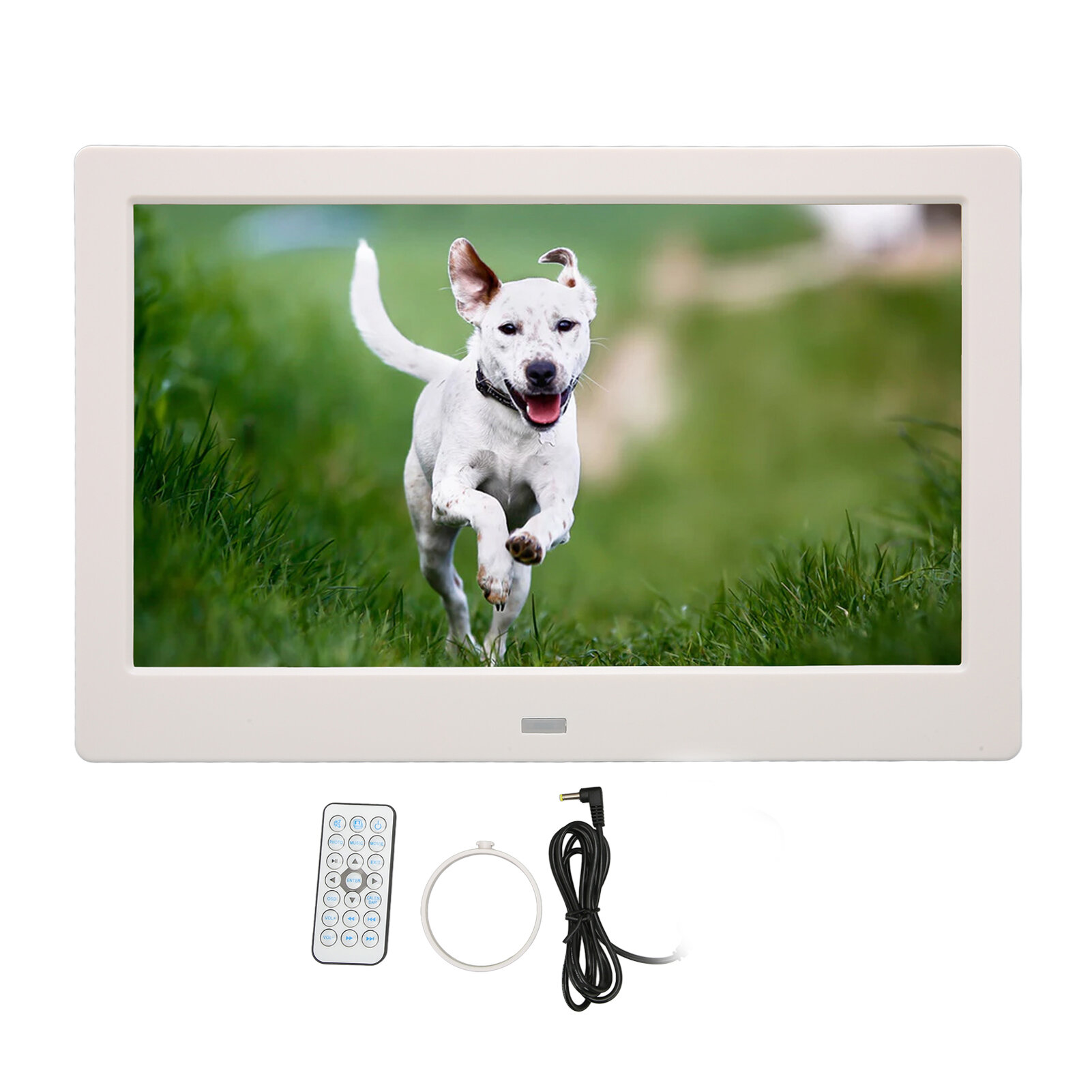 Digital Photo Frame 10.1 Inch HD Auto Rotating Support Video Music Electronic Picture with Remote Control 100 240V UK Plug
