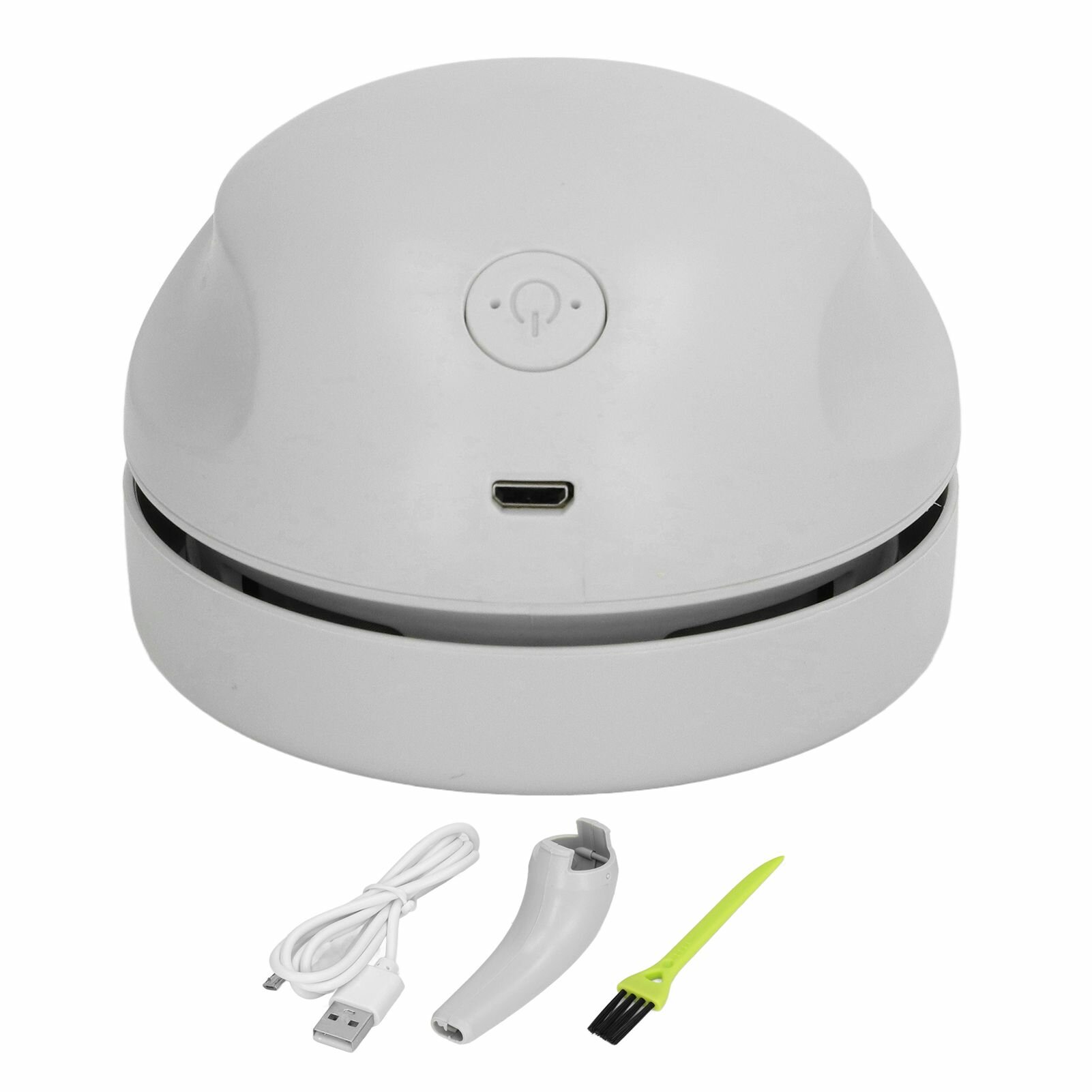 Мини-пылесос серого цвета с USB-зарядкой, удобное управление, эргономичный, съемный, универсальный мини-пылесос для клавиатуры ПК и ноутбука