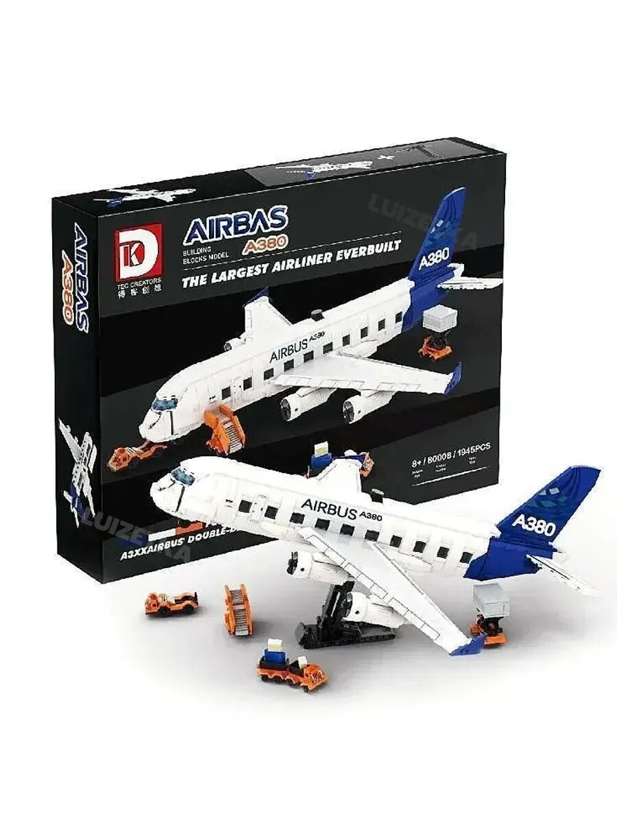 Конструктор Техника, Самолёт Airbus A380, 80008