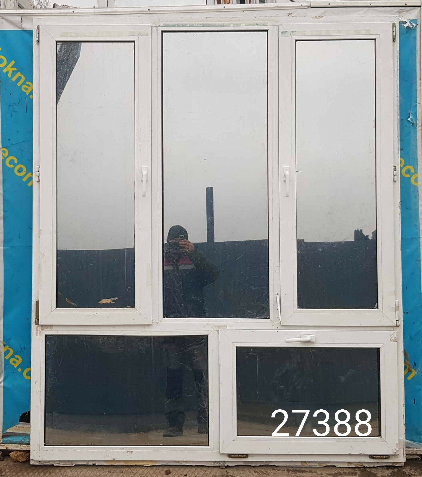 Пластиковое окно Б/У 2040(в) 1490 об х 1700(ш)