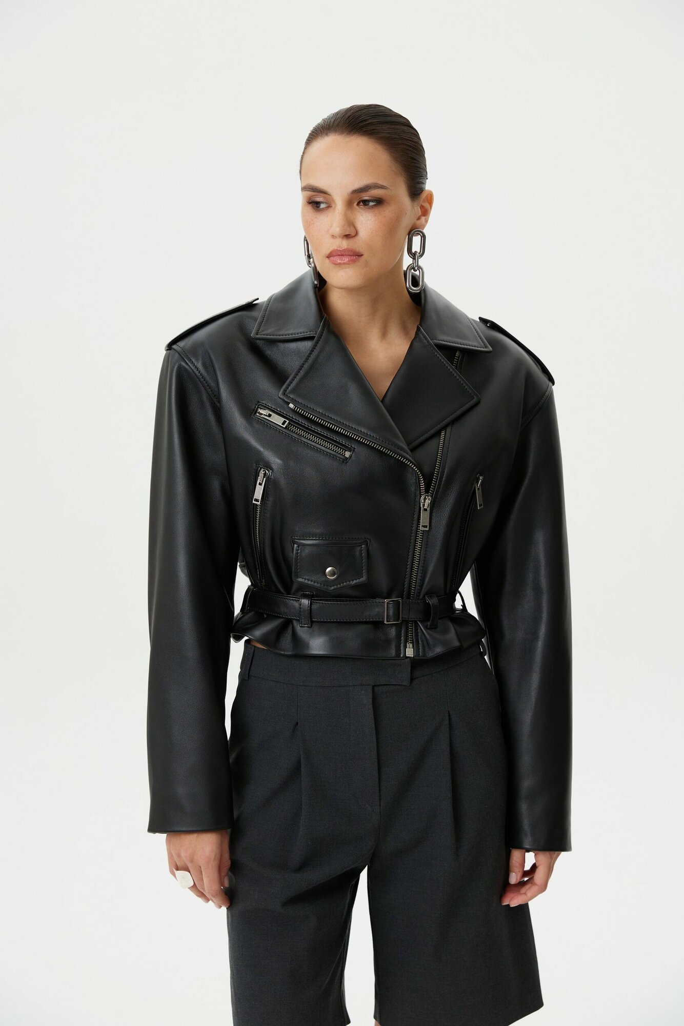 Куртка кожаная