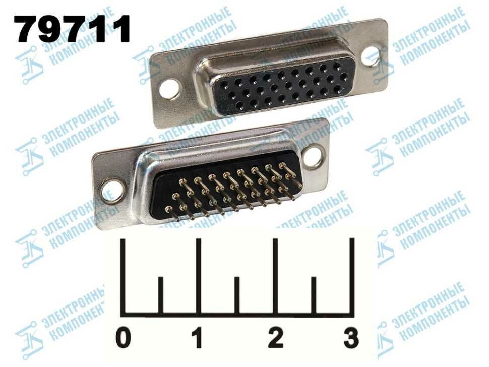 Разъем D-SUB гнездо 26pin без корпуса (DHB-26F)