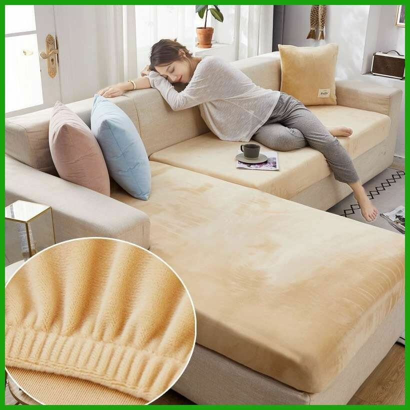 Эластичный бархатный чехол на подушку дивана для гостиной моющийся съемный мебели 165, 95, синий