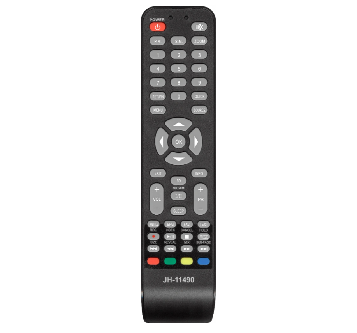 Пульт Huayu JH-11490, для телевизора, Erisson, Telefunken, Orion, Horizont, Supra, STARWIND, YASIN, Skyworth, FUSION