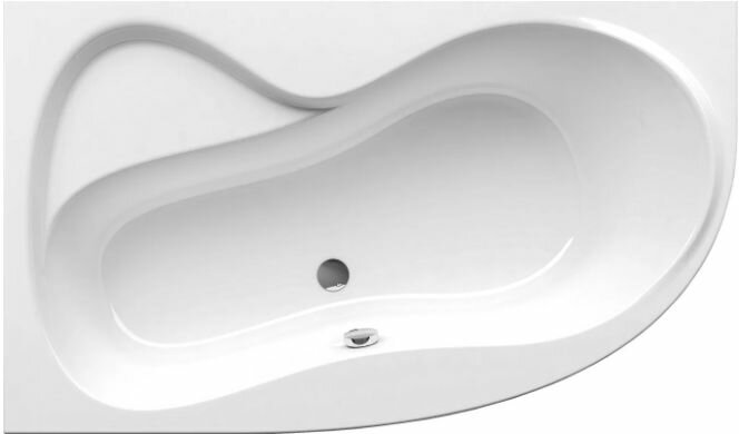 Акриловая ванна Ravak Rosa 95 C571000000 L без опоры 160x95 см, угловая, левая, пристенная, белая, асимметричная