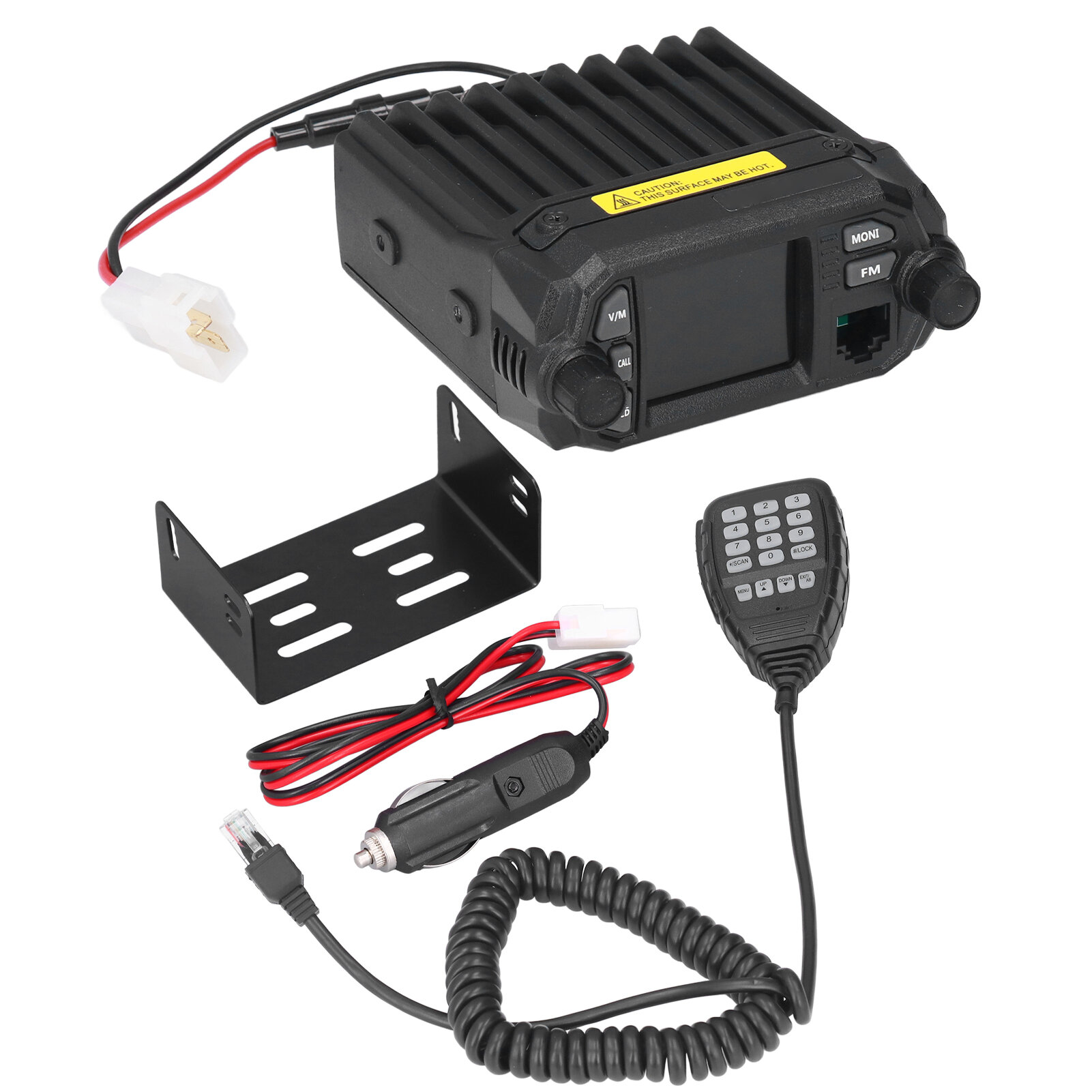 Мини-мобильная радиостанция, двухдиапазонная УКВ, 136–174 МГц, УВЧ, 400–480 МГц, 200 каналов, 25/20 Вт, рация, FM-трансивер для автомобиля