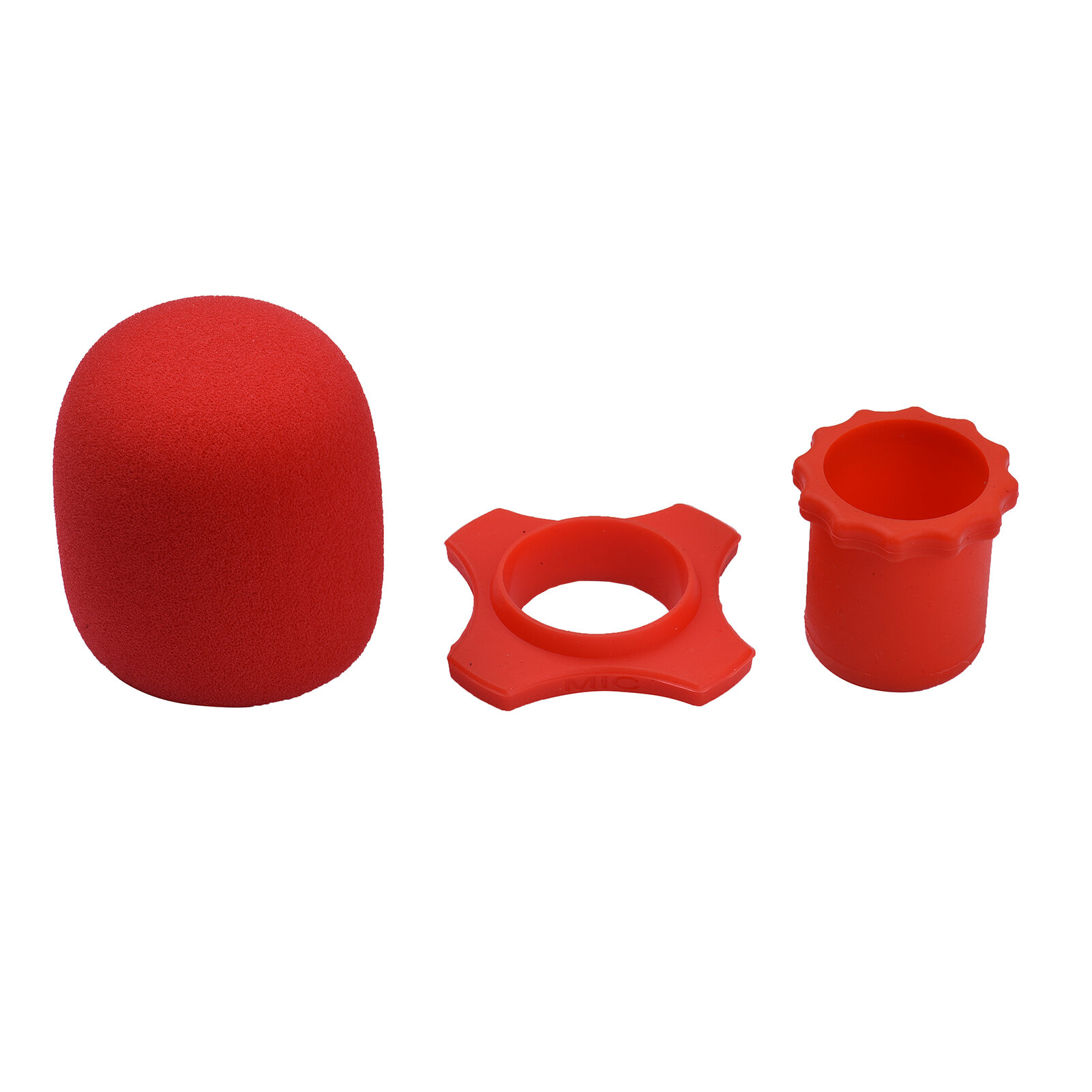 Комплект аксессуаров для защиты микрофона с пеными противоветерными экранами, силиконовыми кольцами антипролезными, держателями рукавов для нижней штанги для беспроводных ручных микрофонов, Цвет: Красный / Оранжевый / Желтый / Синий / Черный (Доступно),