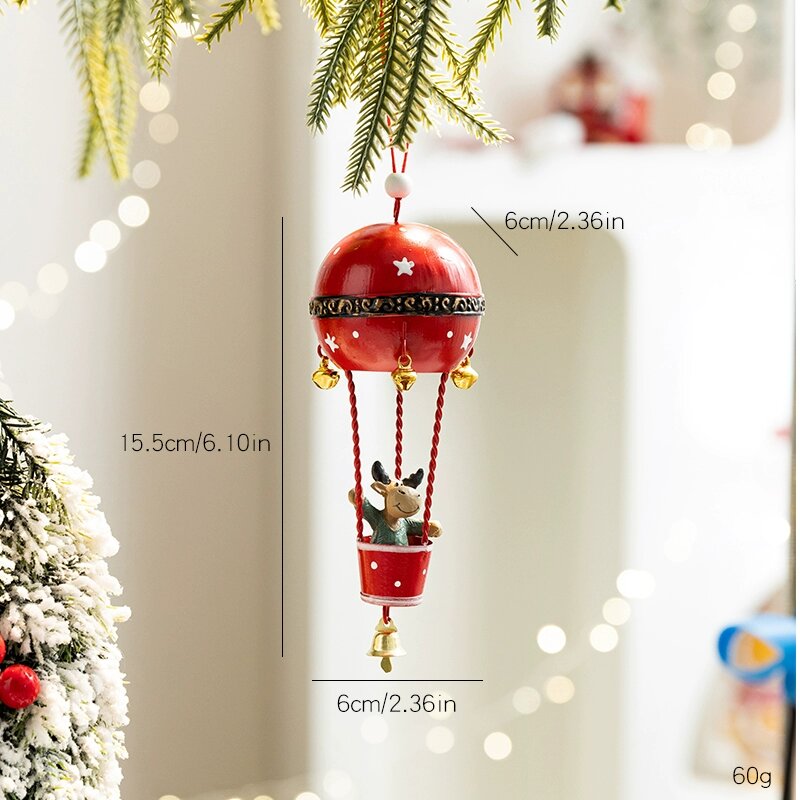 Железная арт-скульптура Оленя в красном цвете для елки, рождественская декоративная подвеска, винтажный праздник