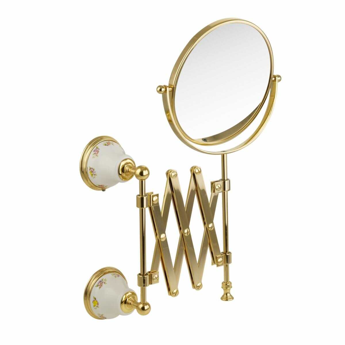 Зеркало косметическое пантограф PROVANCE золото