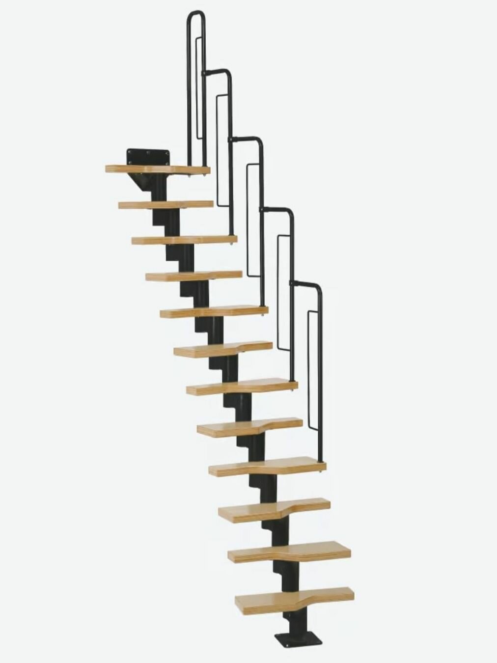 Лестница модульная Dolle Athena (черная) металлическая