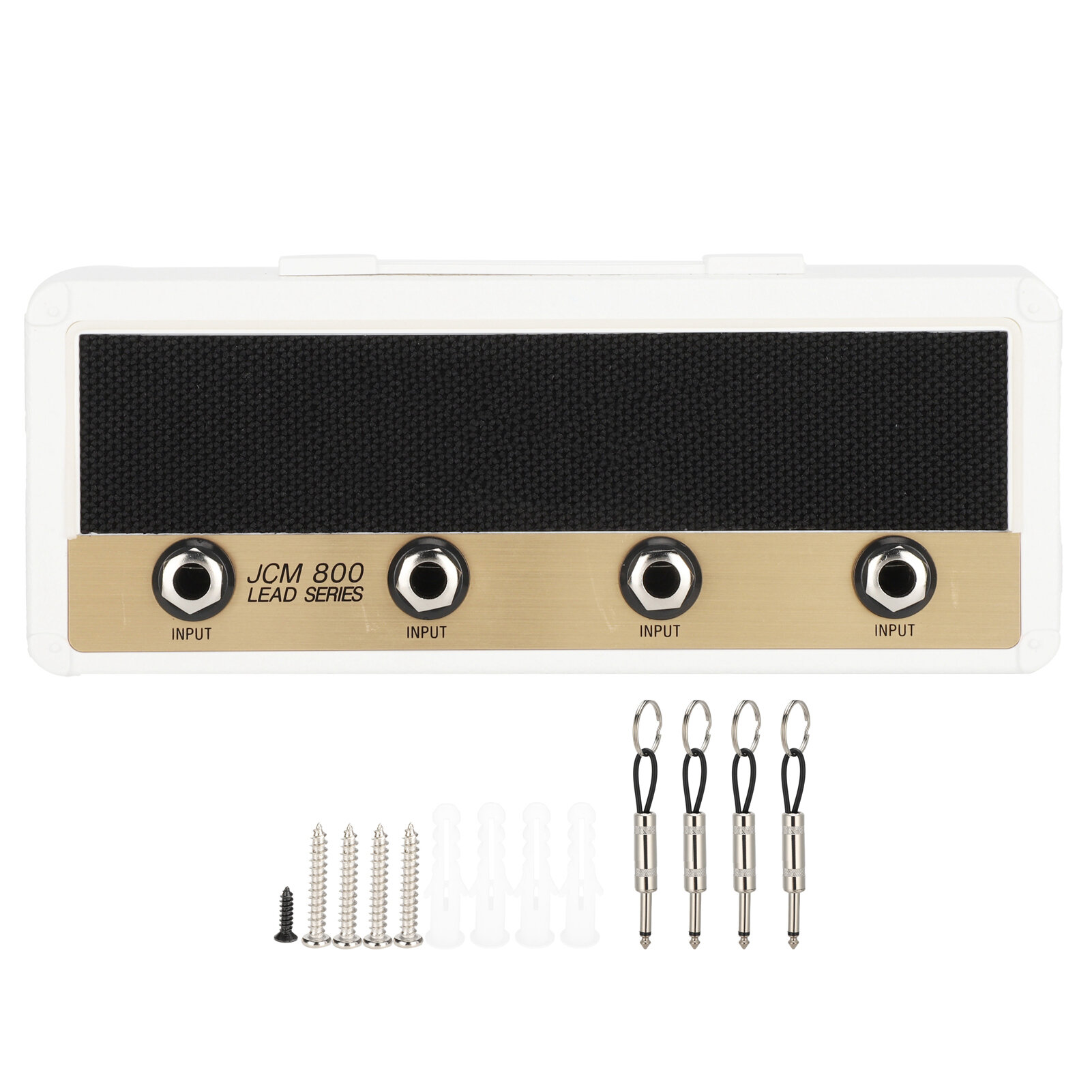 Вешалка для ключей в виде гитарного усилителя, винтажная, белая