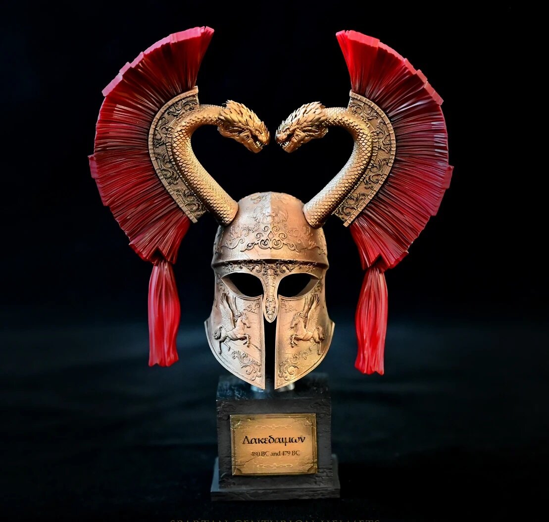 Статуэтка - Фигурка "Греческий Шлем Знатного Воина - Древняя Греция"