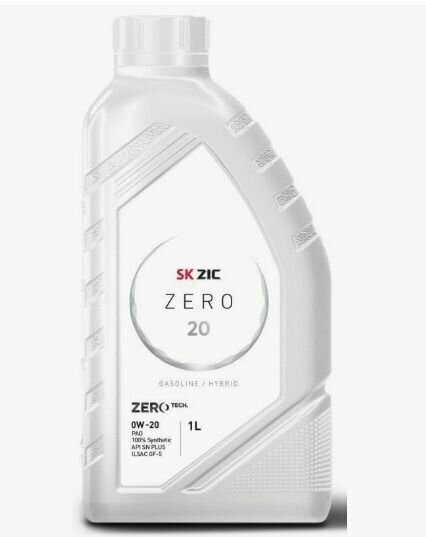 Масло моторное 0W20 синт. (1л) С3 "ZIC ZERO 20"/ арт.132035/ZIC