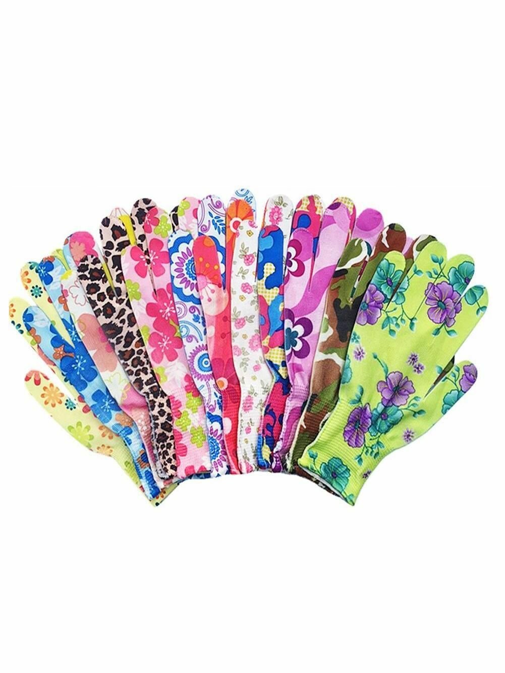 Перчатки хозяйственные, размер M, 12 пар