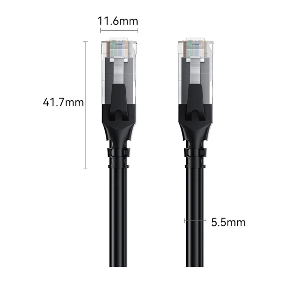 Гигабитный высокоскоростной Ethernet-кабель Cat6, Интернет-кабель 1000 Мбит/с, RJ45, сетевой шнур, экранированная сеть для ноутбука, маршрутизатора, ПК, ТВ, PS5, Xbox