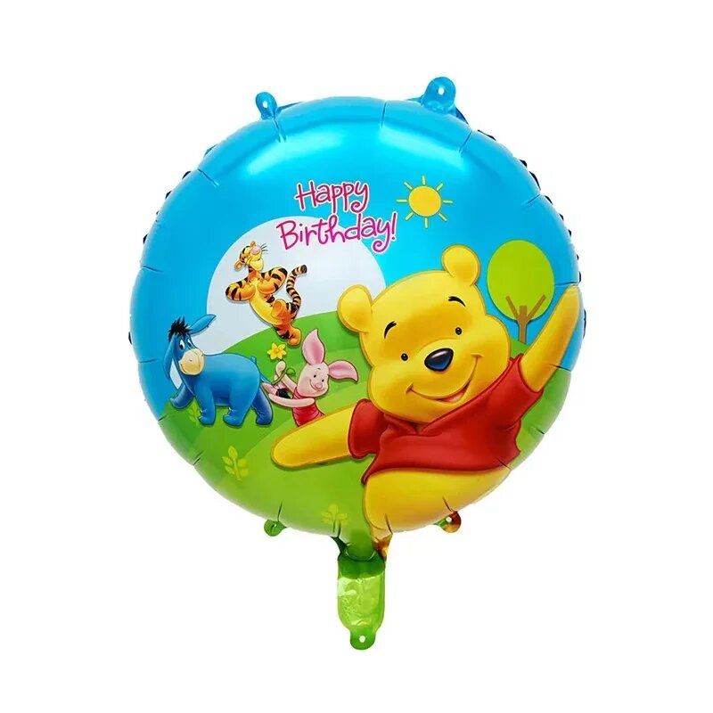 Набор воздушных шаров с золотым номером на тему Винни-Пух, фольга Globos, декор для вечеринки в честь первого дня рождения, принадлежности для детского душа