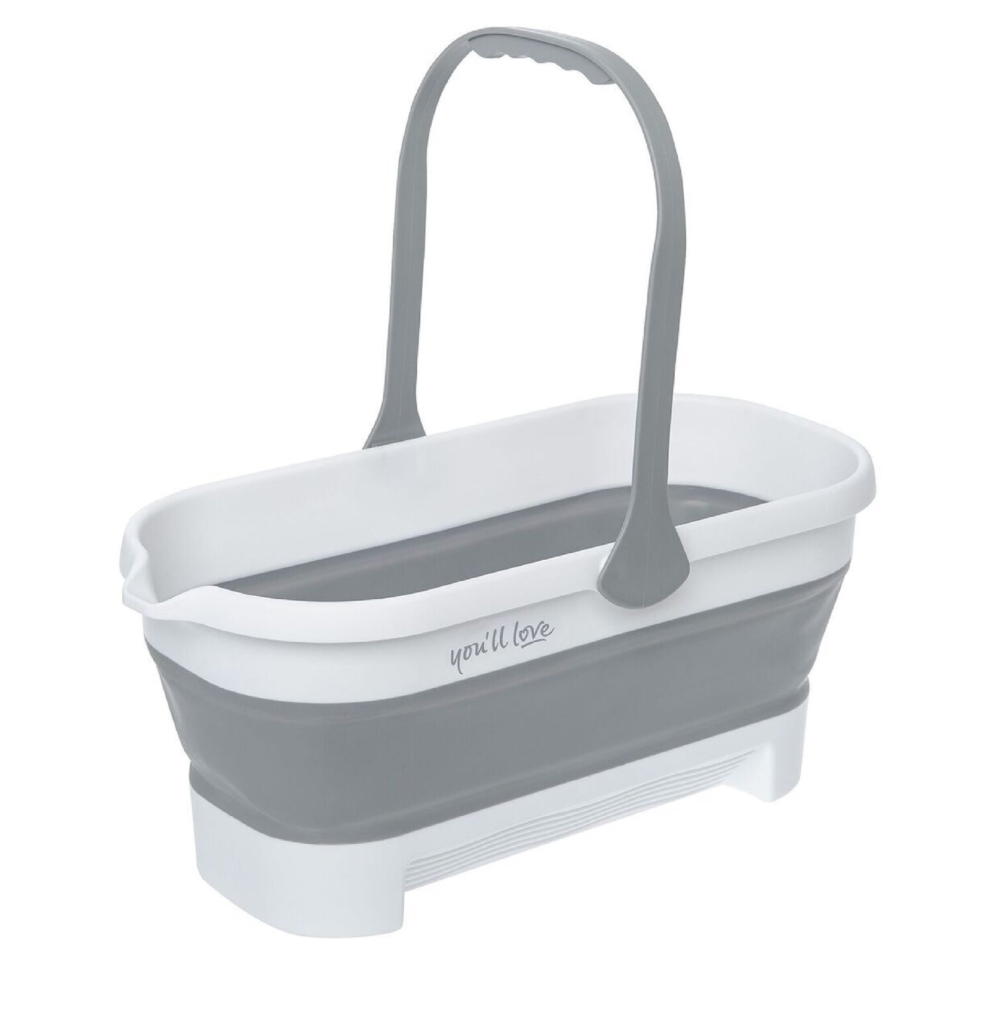 Ведро You'll Love 77224, складное, прямоугольное, объем 10 литров