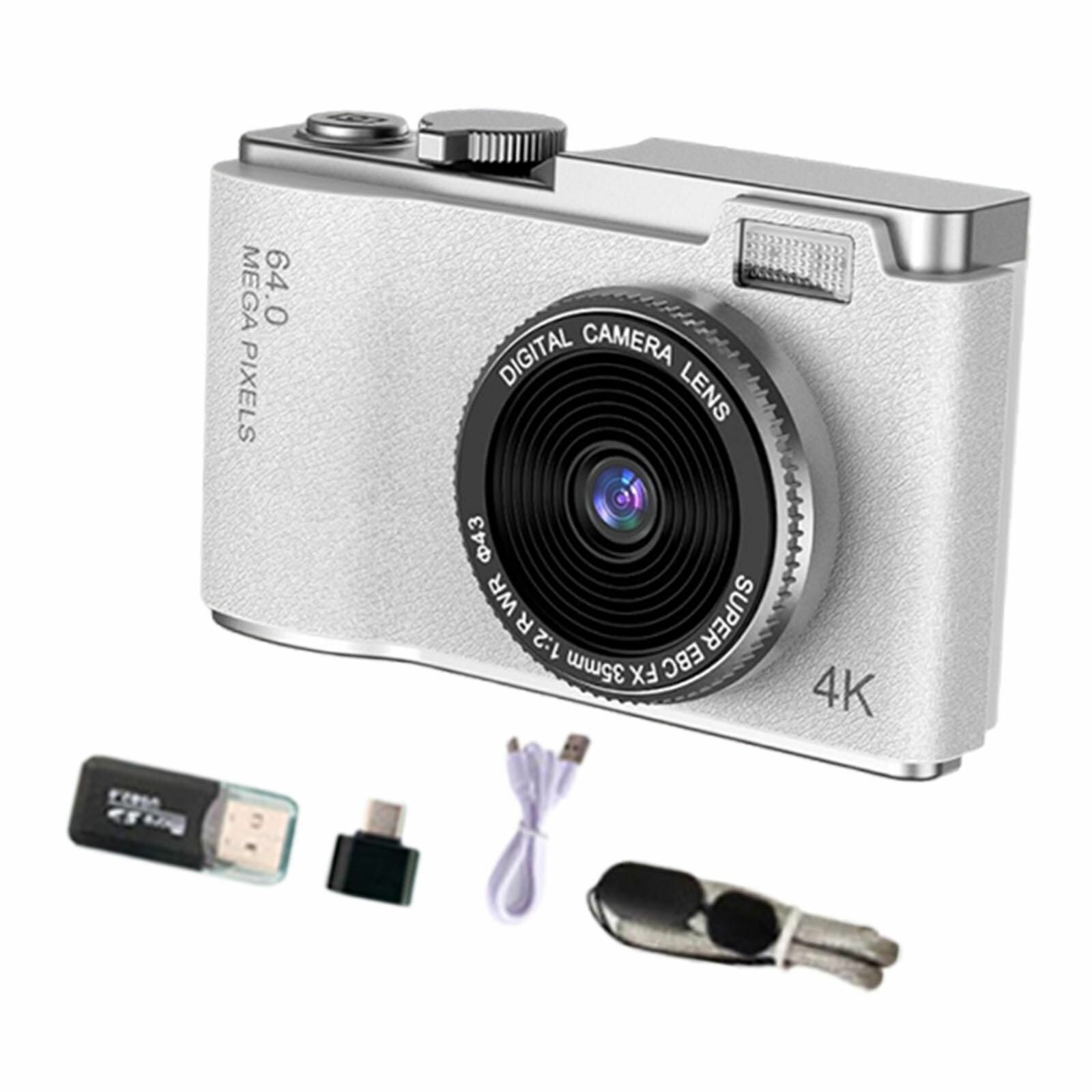 Компактная детская цифровая камера, игрушка для видеозаписи с экраном 2.4 дюйма, 48 МП, HD