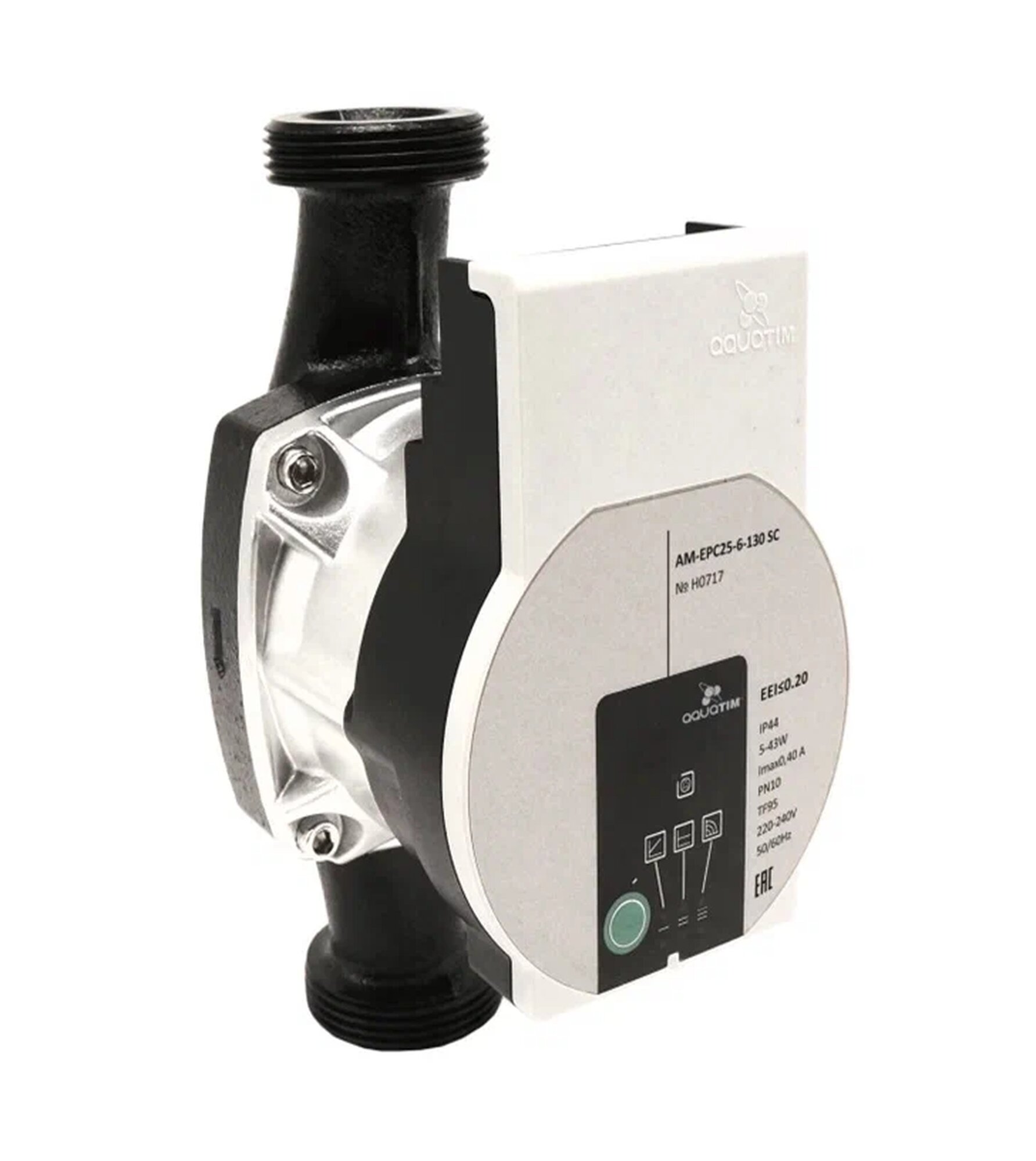 Насос циркуляционный высокоэффективный с частотным регулированием ECO TIM 25-60 180 Арт. AM-EPC25-6-180 SC