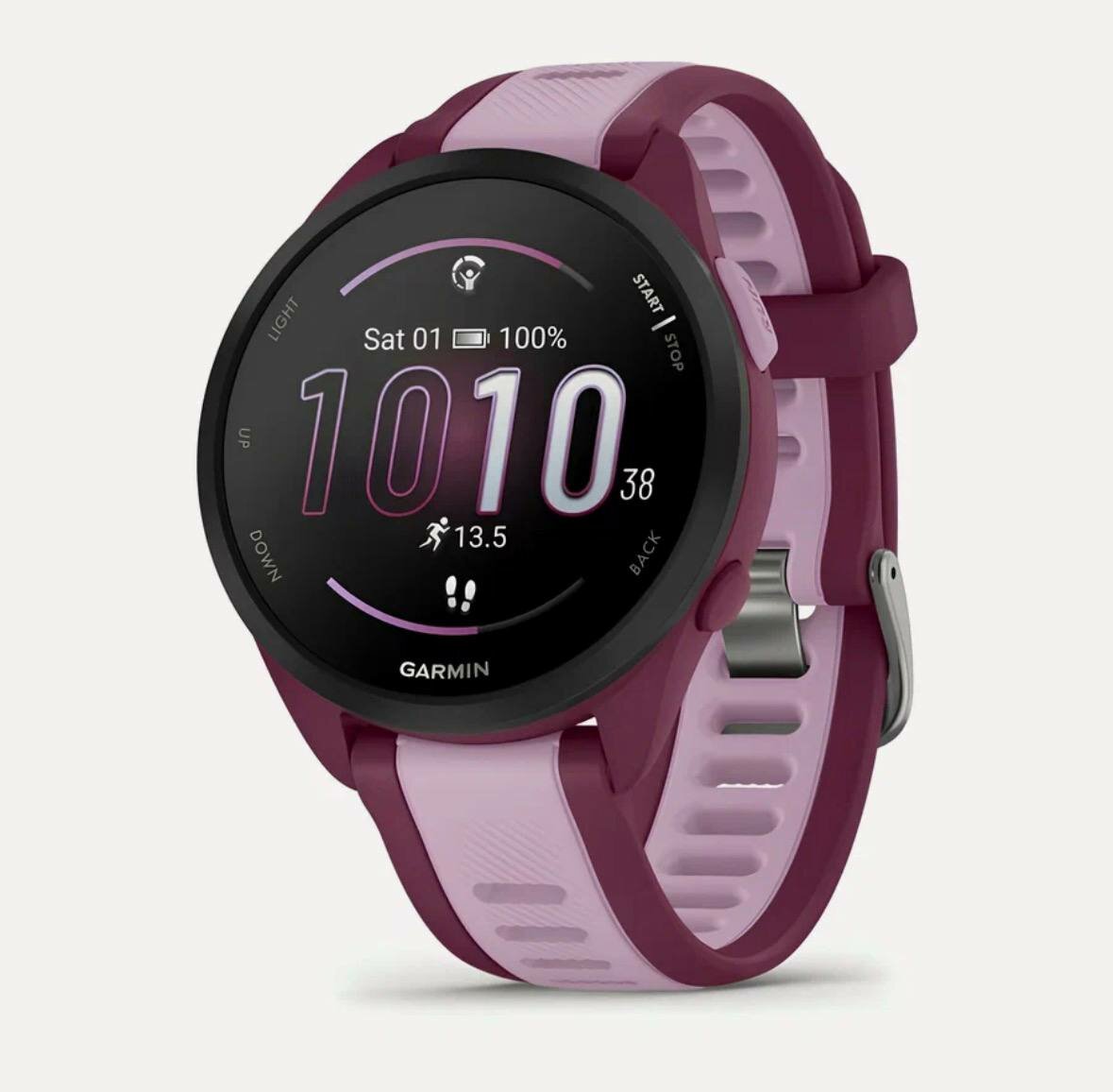 Умные часы Garmin Forerunner 165 Amoled Music Berry Lilac 010-02863-33