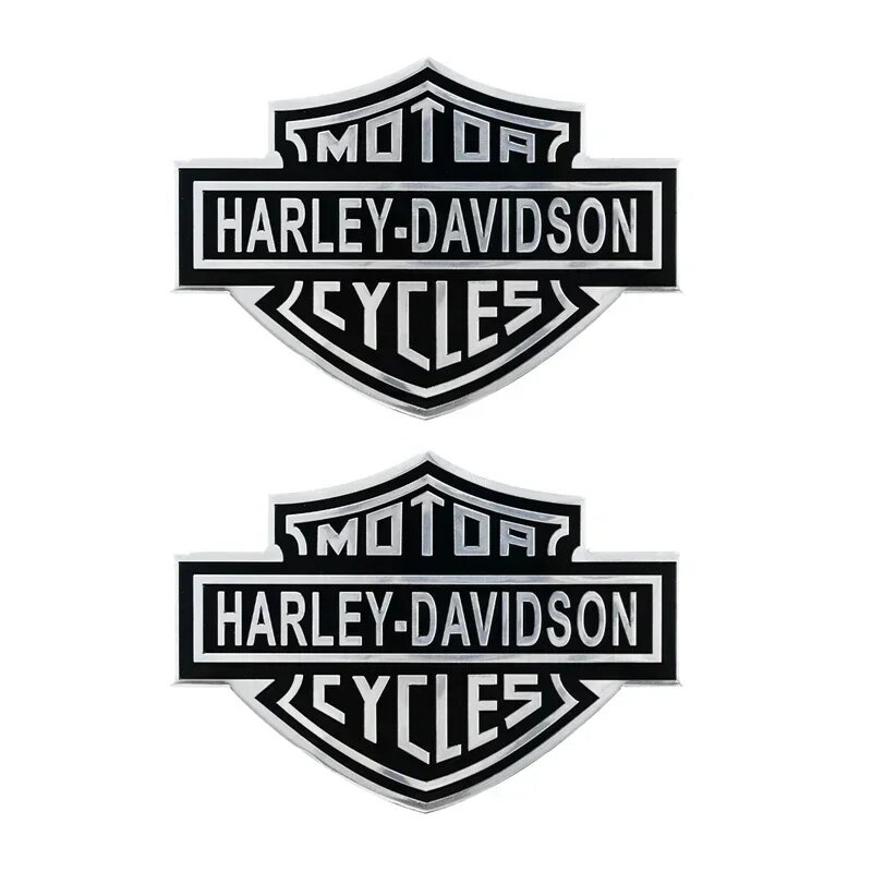 Металлические наклейки Harley-Davidson, 2шт, цвет: 2pcs