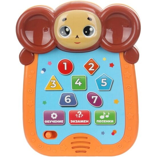 Обучающий планшет Умка HT1436-R-2025 90+ песен, стихов, звуков Чебурашка