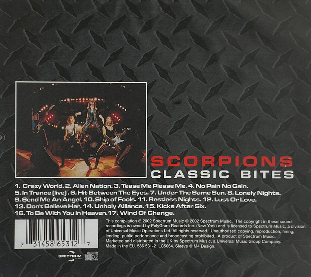 Scorpions "CD Scorpions Classic Bites" — фото 1