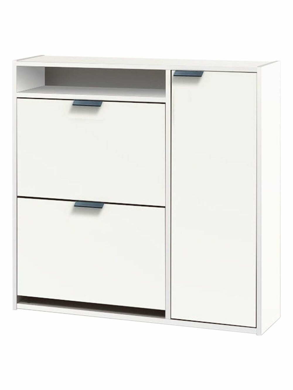 Обувница Комфорт ШК-2 с полками, 92х23х88 см, Белый