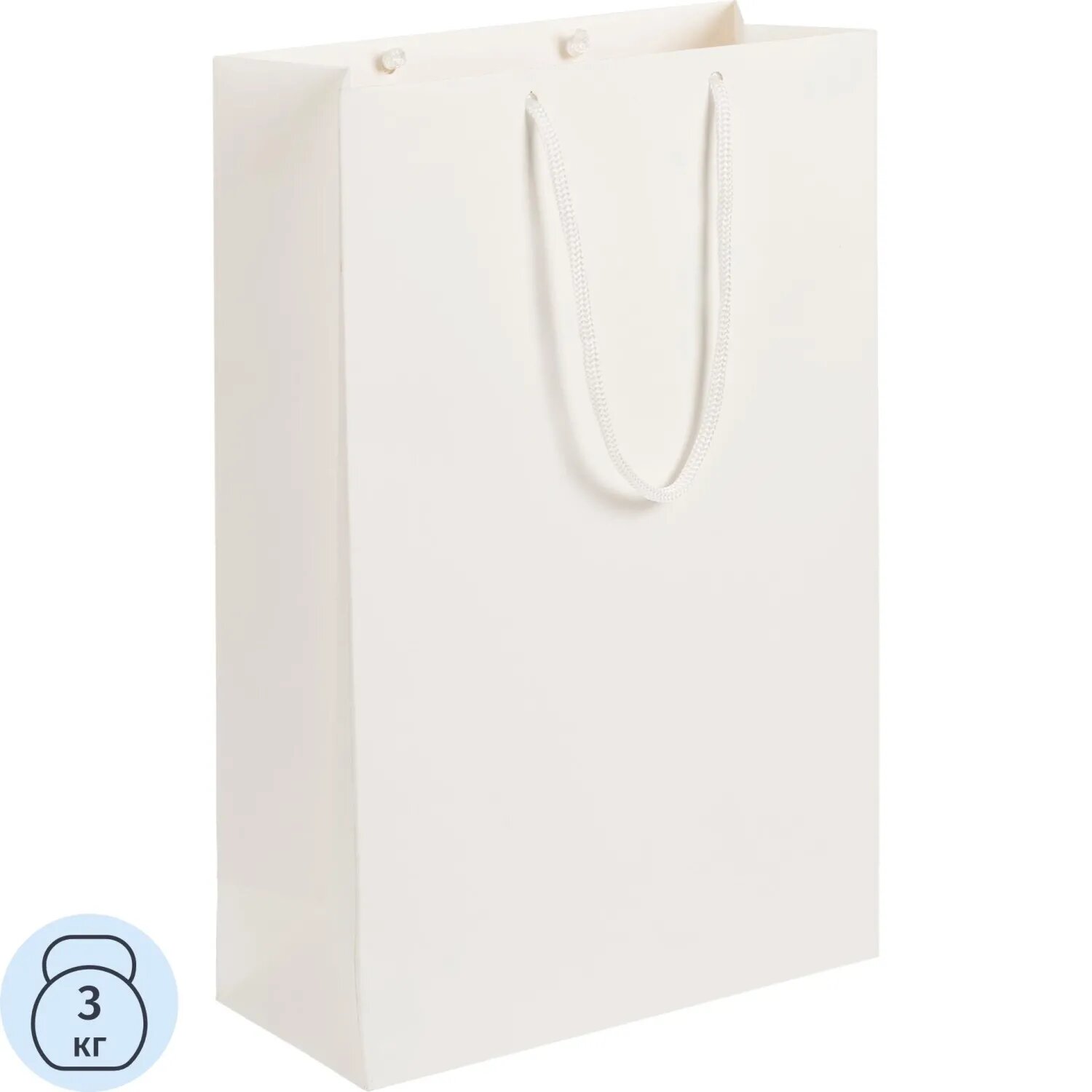 Пакет подарочный бумажный Porta, средний, натур. белый, 23х35х10см,15837.61