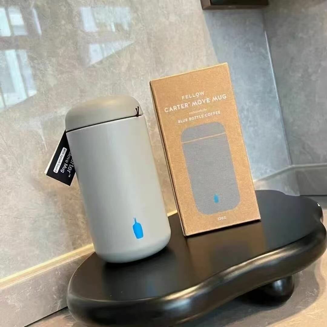 Термокружка Carter "Blue Bottle Coffee", нержавеющая сталь, серый, 300 мл — фото 1