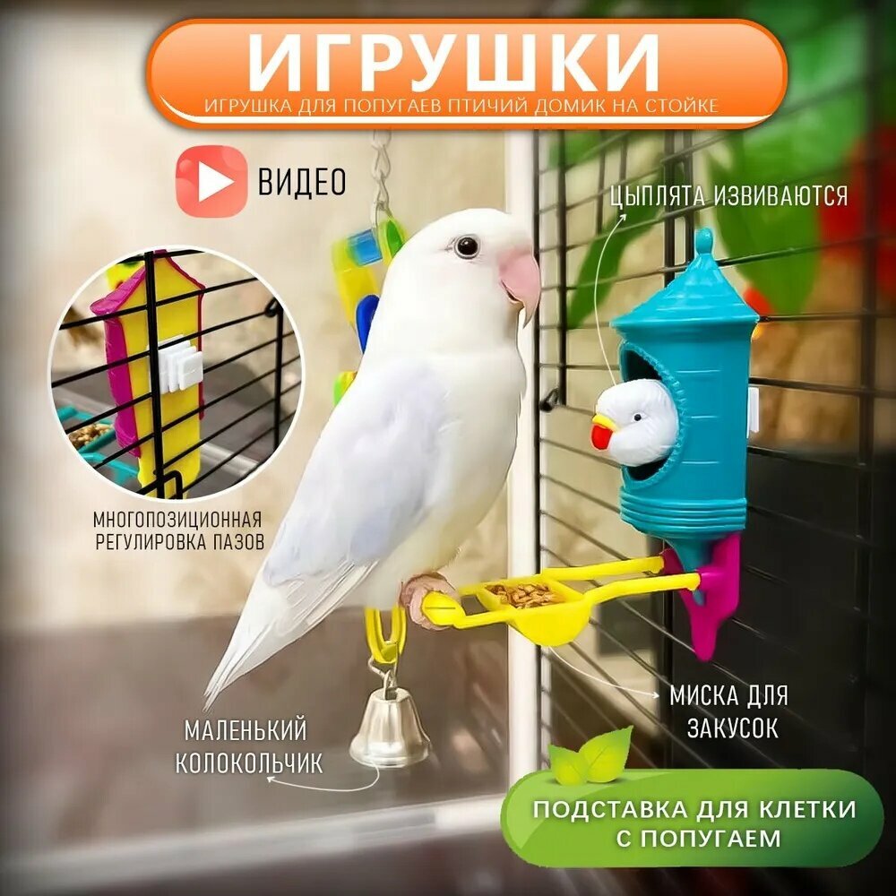 Игрушки для животных, подставка для попугаев, лазание, клевание, интерактивная клетка для птиц