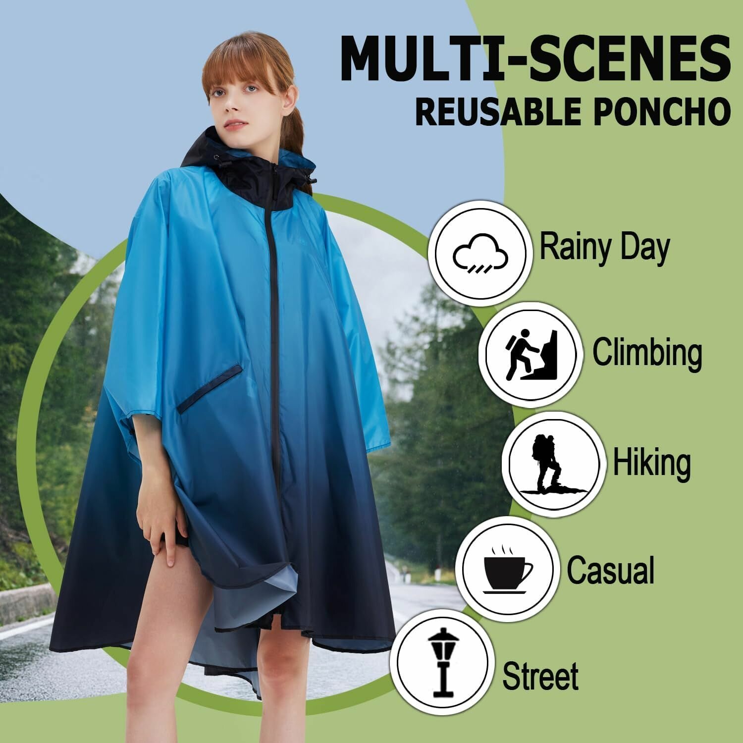Дождевик Rain Poncho — фото 1