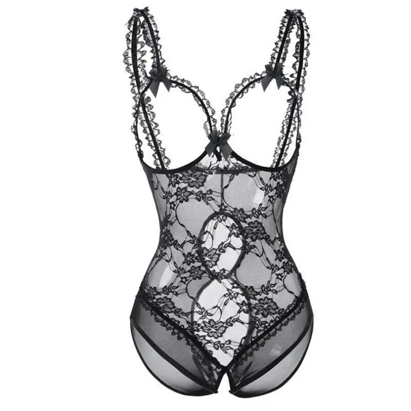 Сексуальный открытый бюстгальтер, кукла в сборе, наклейки на соски, сексуальное женское XXL, Black
