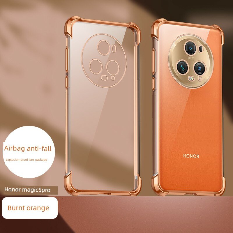 Чехол Magic5 Pro с воздушной подушкой, ударопрочный, полное покрытие, электропокрытие, с защитной пленкой, Огненный