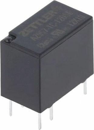Реле ZETTLER AZ957-1C-12DSE электромагнитное SPDT Uобмотки 12ВDC 0,5A/125ВAC 2А 1 шт