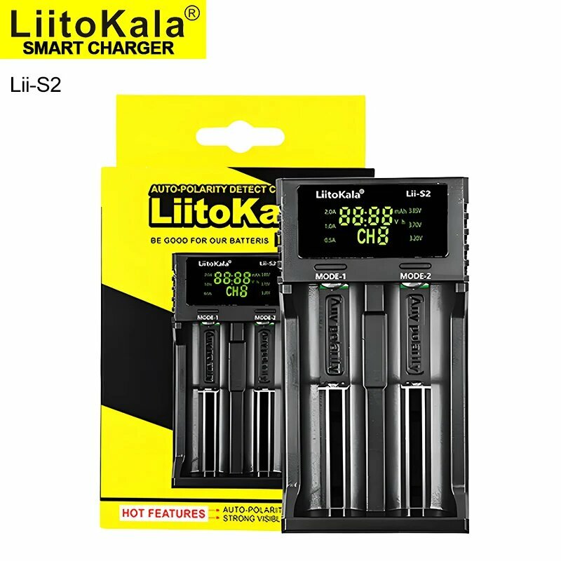 Liitokala Lii-S2 Зарядное устройство, Черный