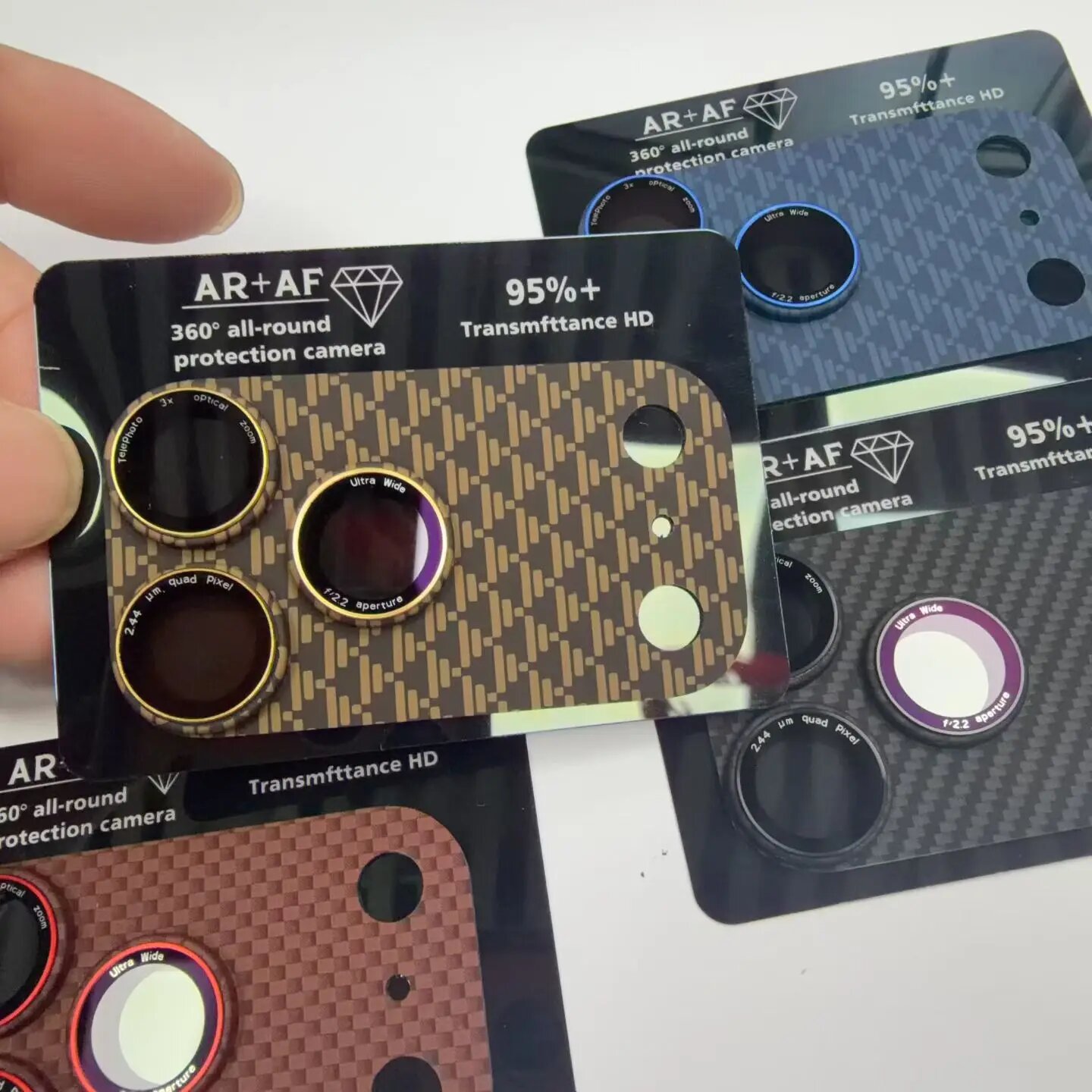 Защитное стекло из кевларового углеродного волокна для объектива камеры, стеклянный чехол для IPhone 17 Pro Max, высококачественный чехол для аксессуаров для объектива телефона for 17Pro, Gold