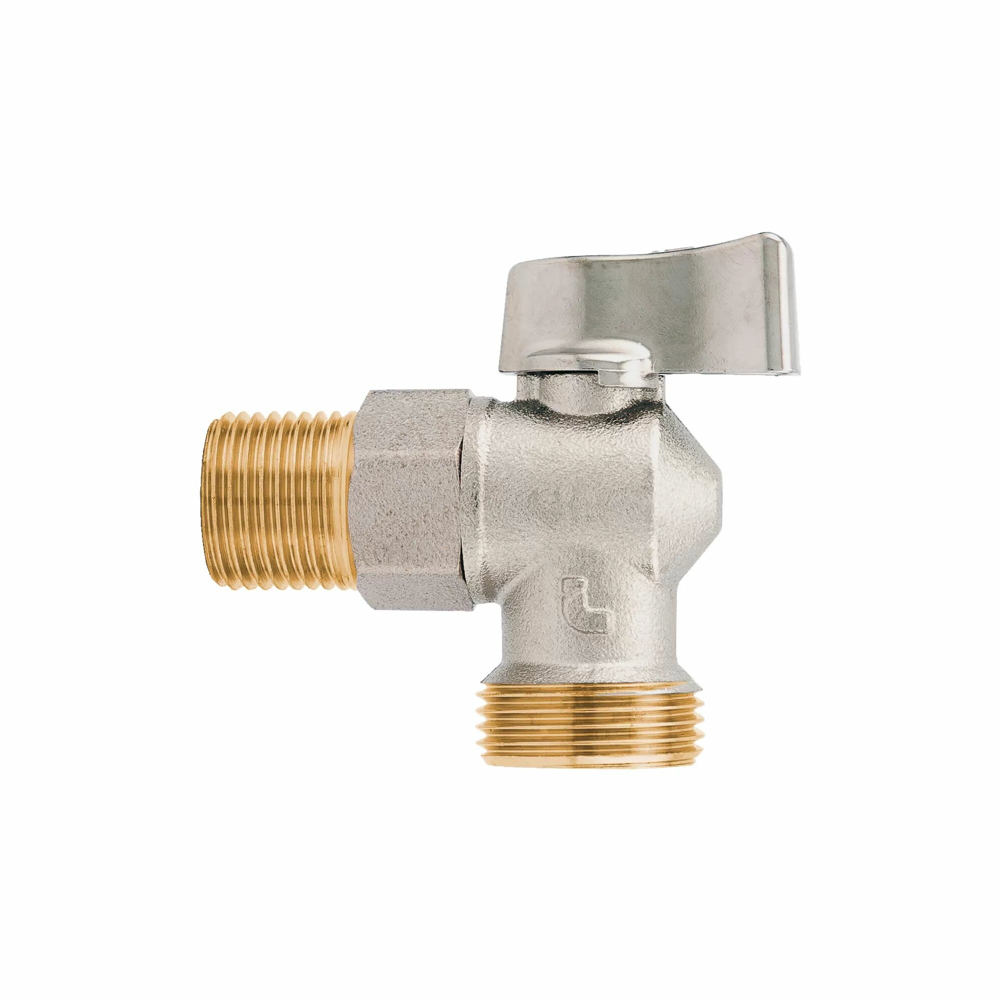 Кран шаровой 1/2" х 3/4" для подключения санитарных приборов угловой ITAP